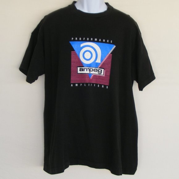 Vintage | Shirts | Vintage Ampeg Tshirt Xl Amplifiers Black | Poshmark